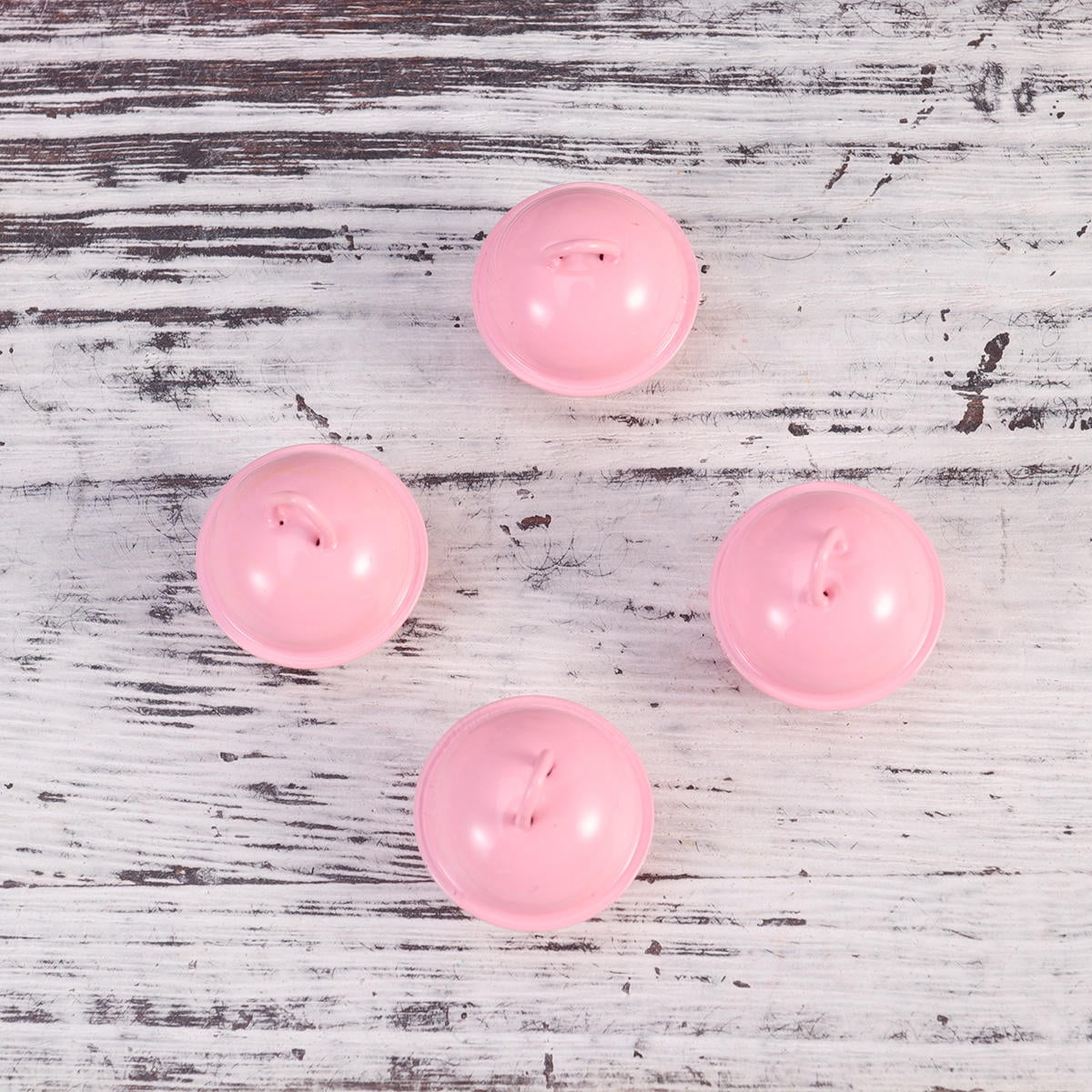 COSMOBETTY 50 Pcs Pink Metal Bells for Crafts and Home Decoration ...