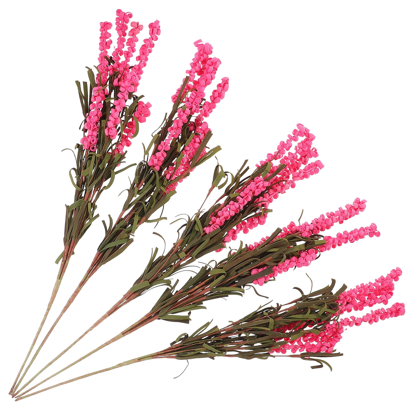 COSMOBETTY 5Pcs Artificial Lavender Bouquet Purple Rosy Pe Flowers Home ...