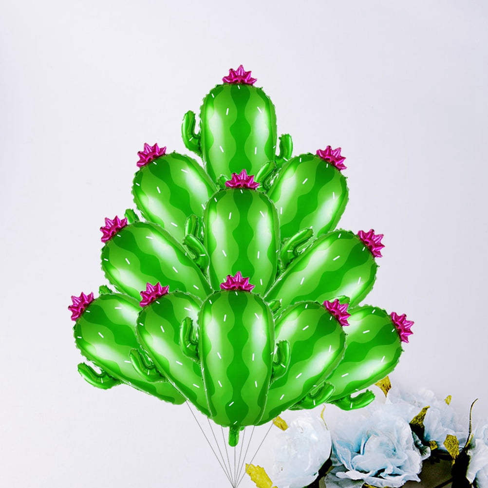 COSMOBETTY 5Pcs Cactus Balloon Creative Aluminium Film Balloons Birthday Decoration for Party ...