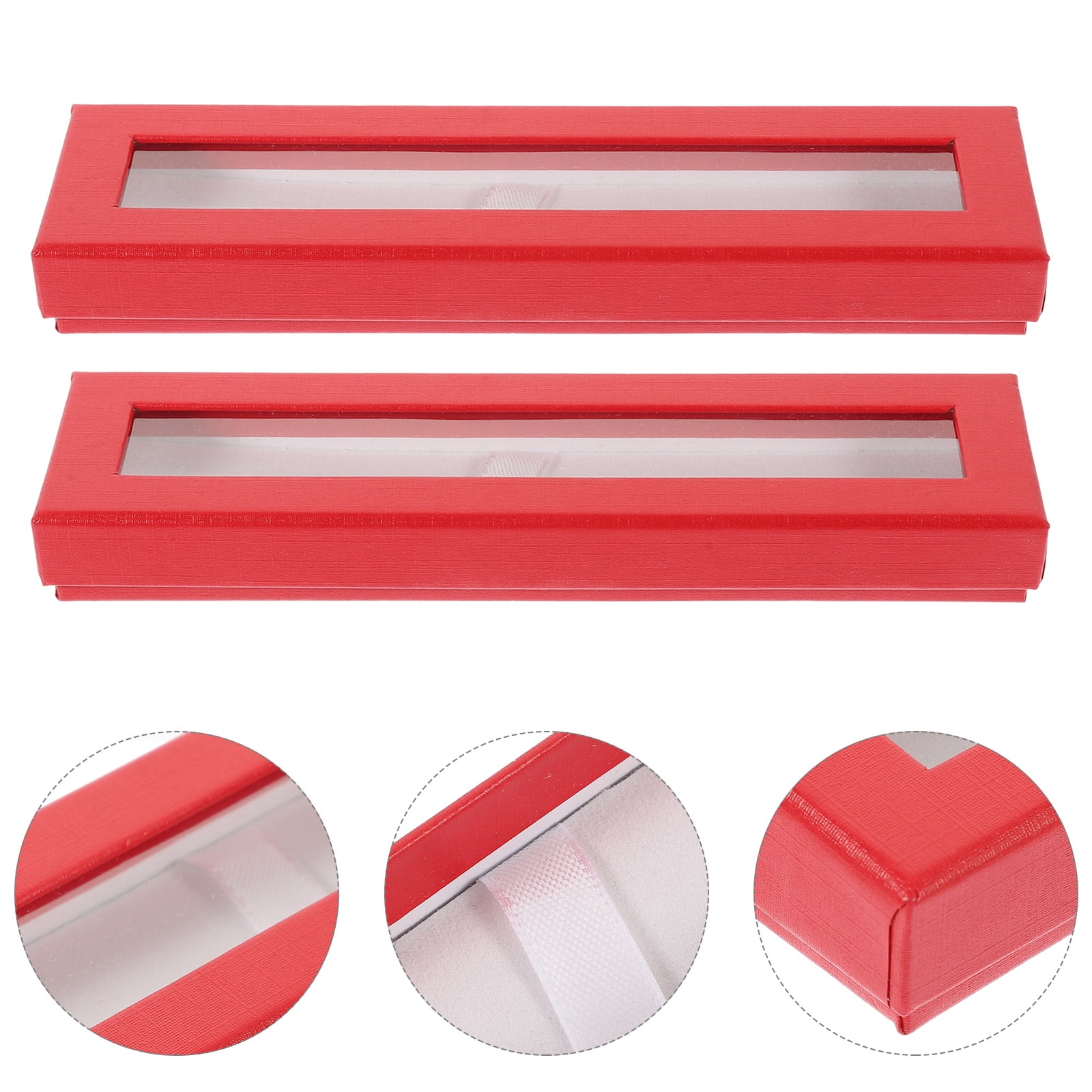 COSMOBETTY 5Pcs Small Storage Box for Pens and Pencils in Red and Paper ...