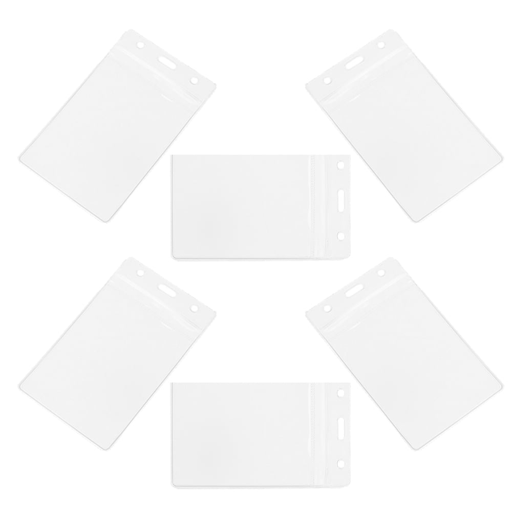 COSMOBETTY 6Pcs PVC ID Card Cover for School Work and Daily Use with ...