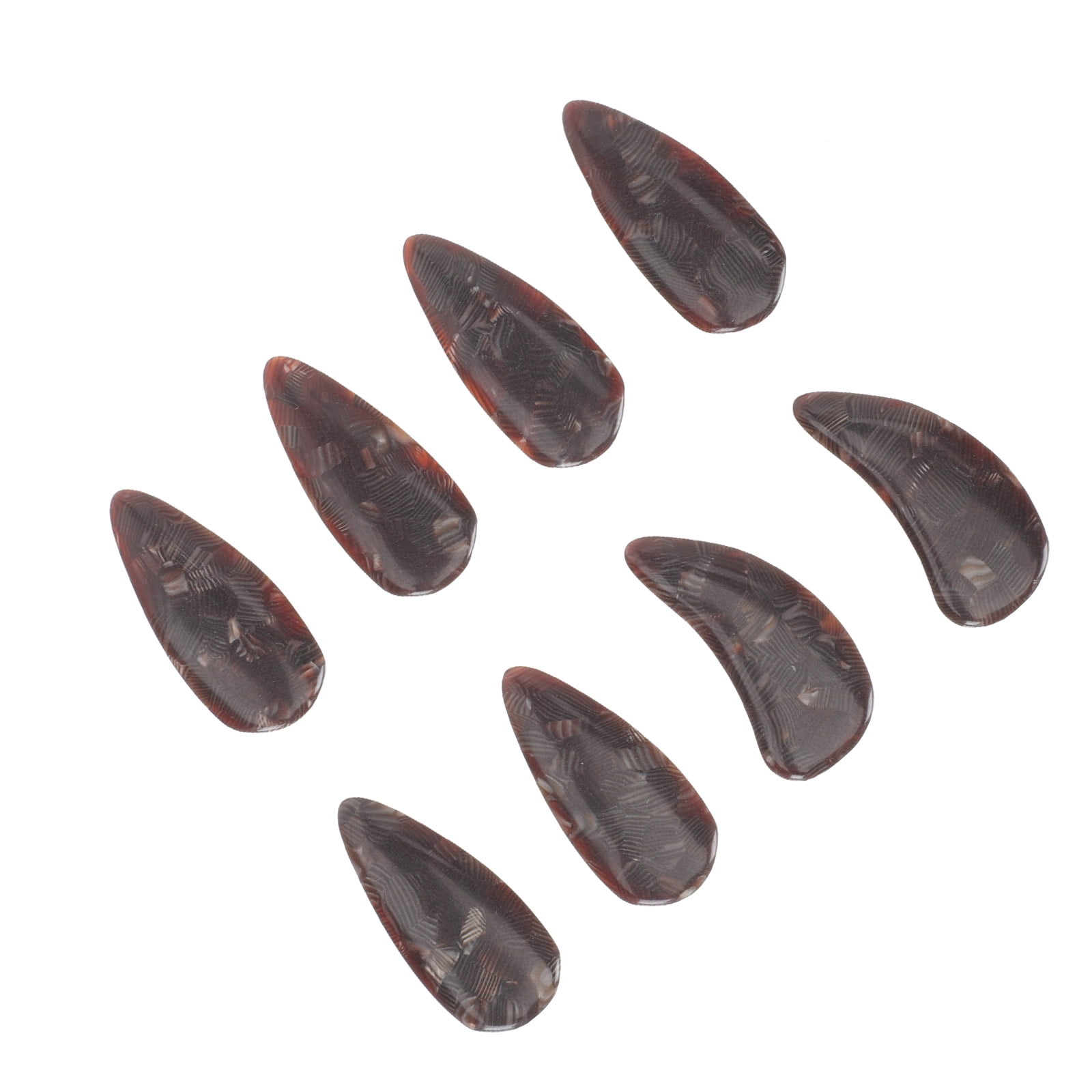 COSMOBETTY 8Pcs Guzheng Nails Composite Material Round Shape for Finger ...