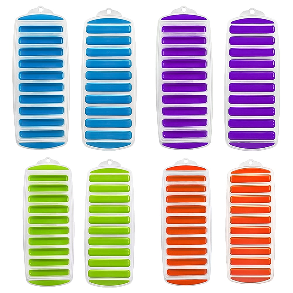 COSMOBETTY 8Pcs Ice Lollies Moulds Ice Cube Tray Made Of Pp Material ...