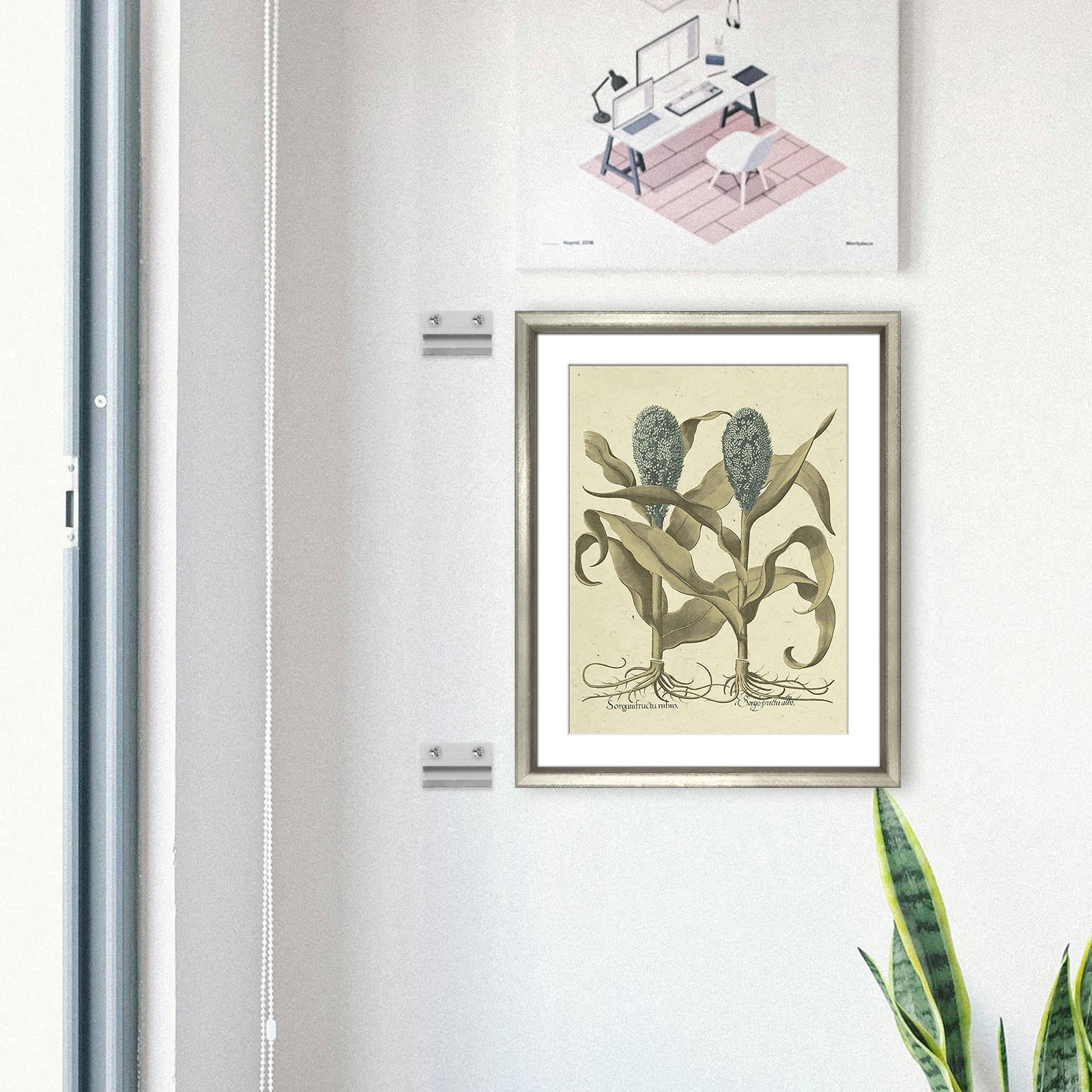 COSMOBETTY 8Pcs Z-shaped French Cleat Bracket for Hanging Art Frames ...