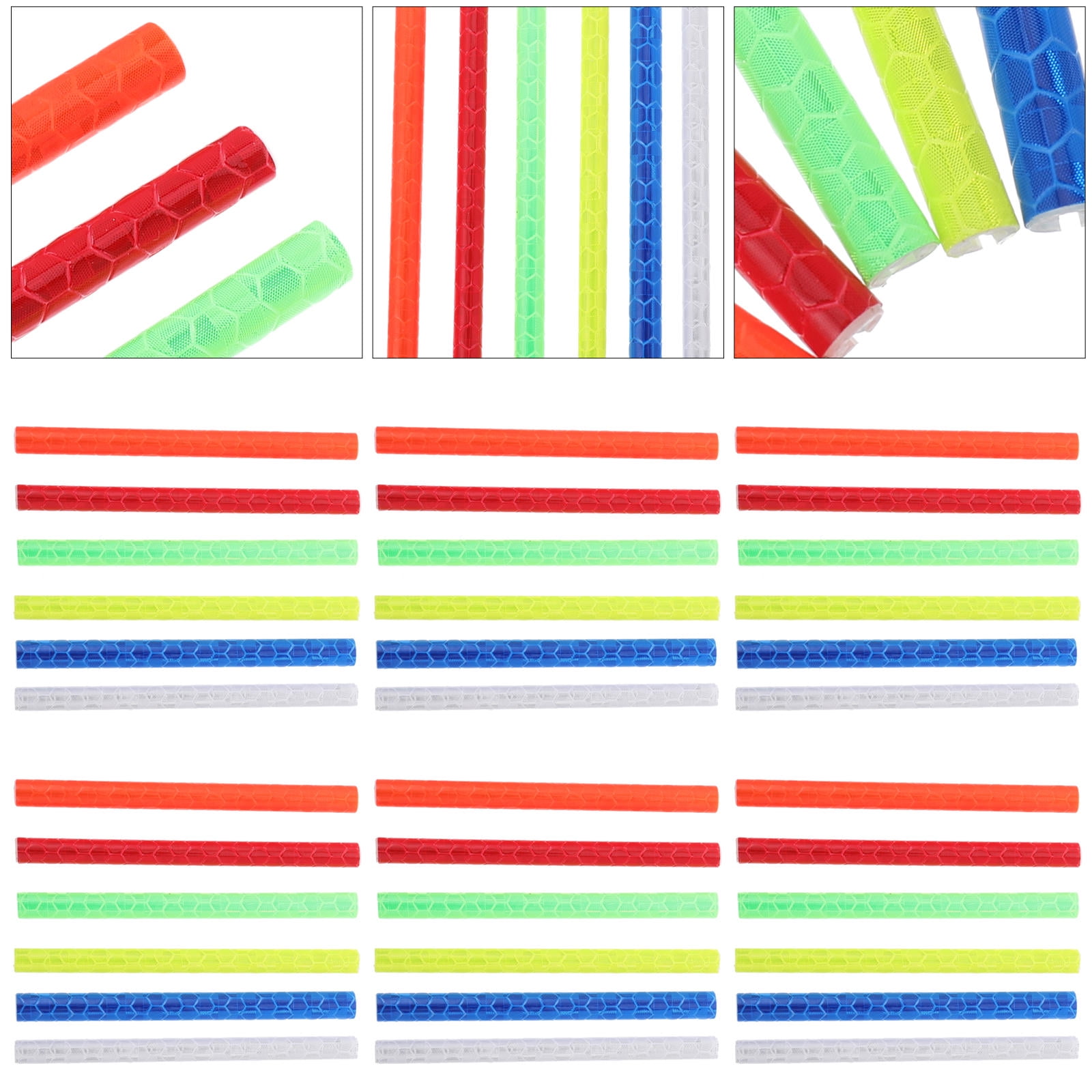 COSMOBETTY Bike Wheel Reflectors for Night Safety Made of Durable ABS ...