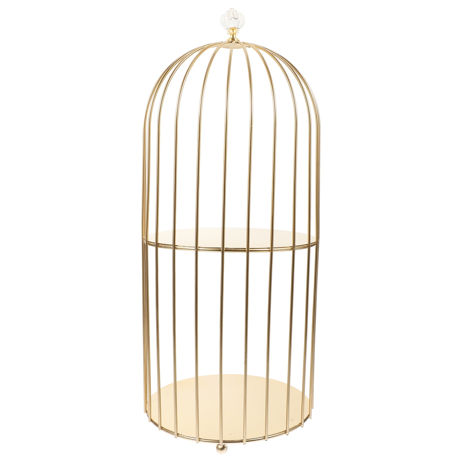 COSMOBETTY Bird Cage Shape 1Pack Golden Iron Cosmetic Holder For ...