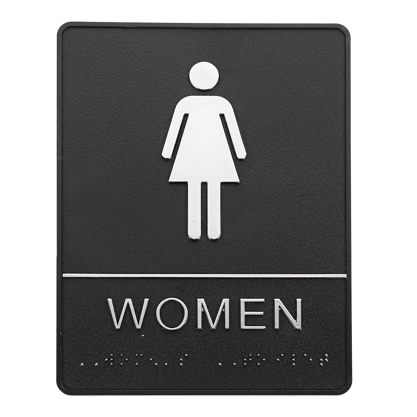 COSMOBETTY Black Toilet Sign 1Pcs for Restroom Door ABS Plastic and ...