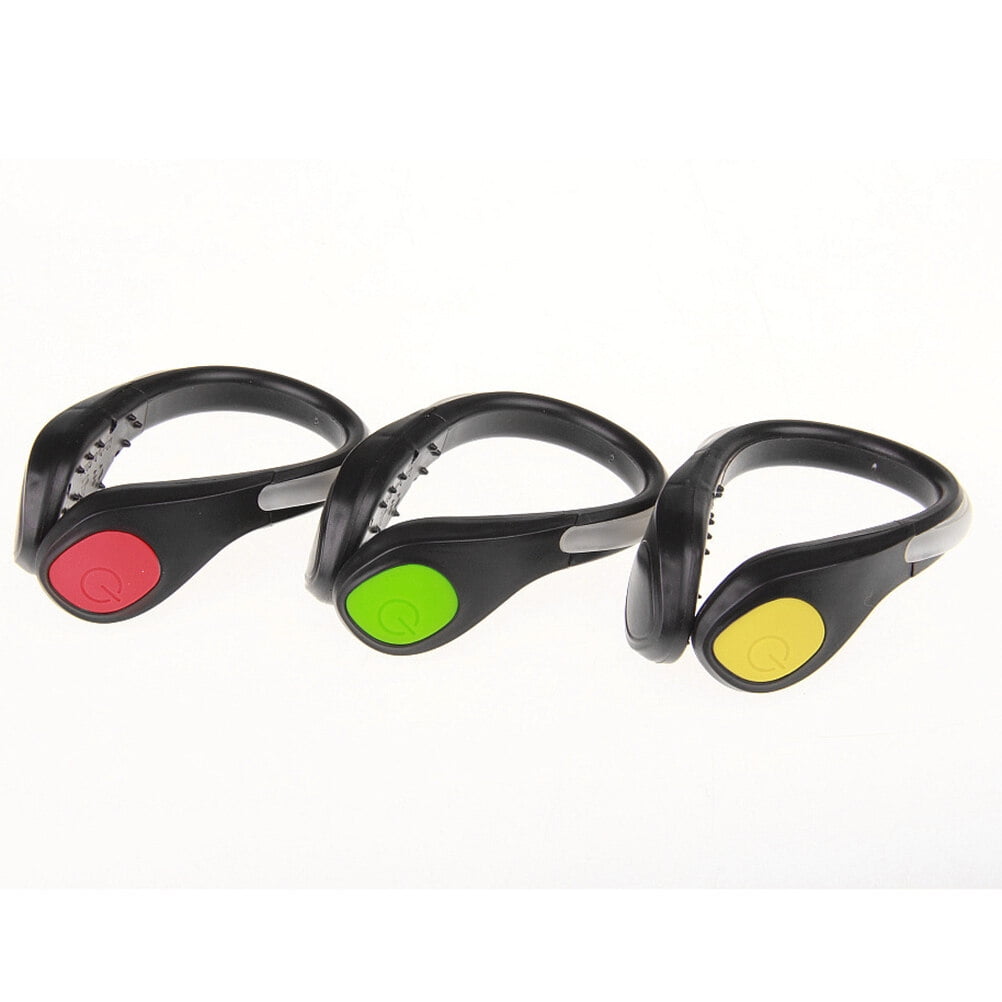COSMOBETTY Bright LED 2Set Shoe Light Clips for Runners and Cyclists with Three Settings ...