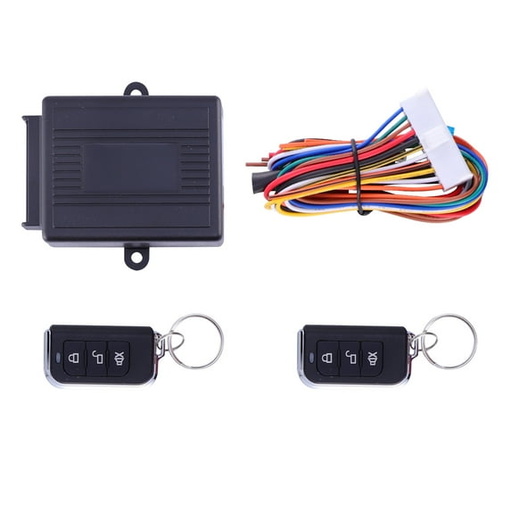 COSMOBETTY Car Keyless Entry System 1 Set Black Plastic For Drivers ...