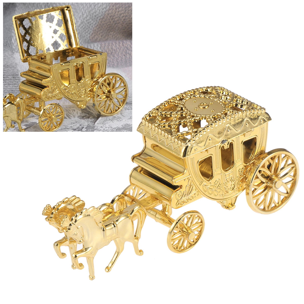 COSMOBETTY Carriage Candy Boxes 1Pack Elegant Design Plastic present ...