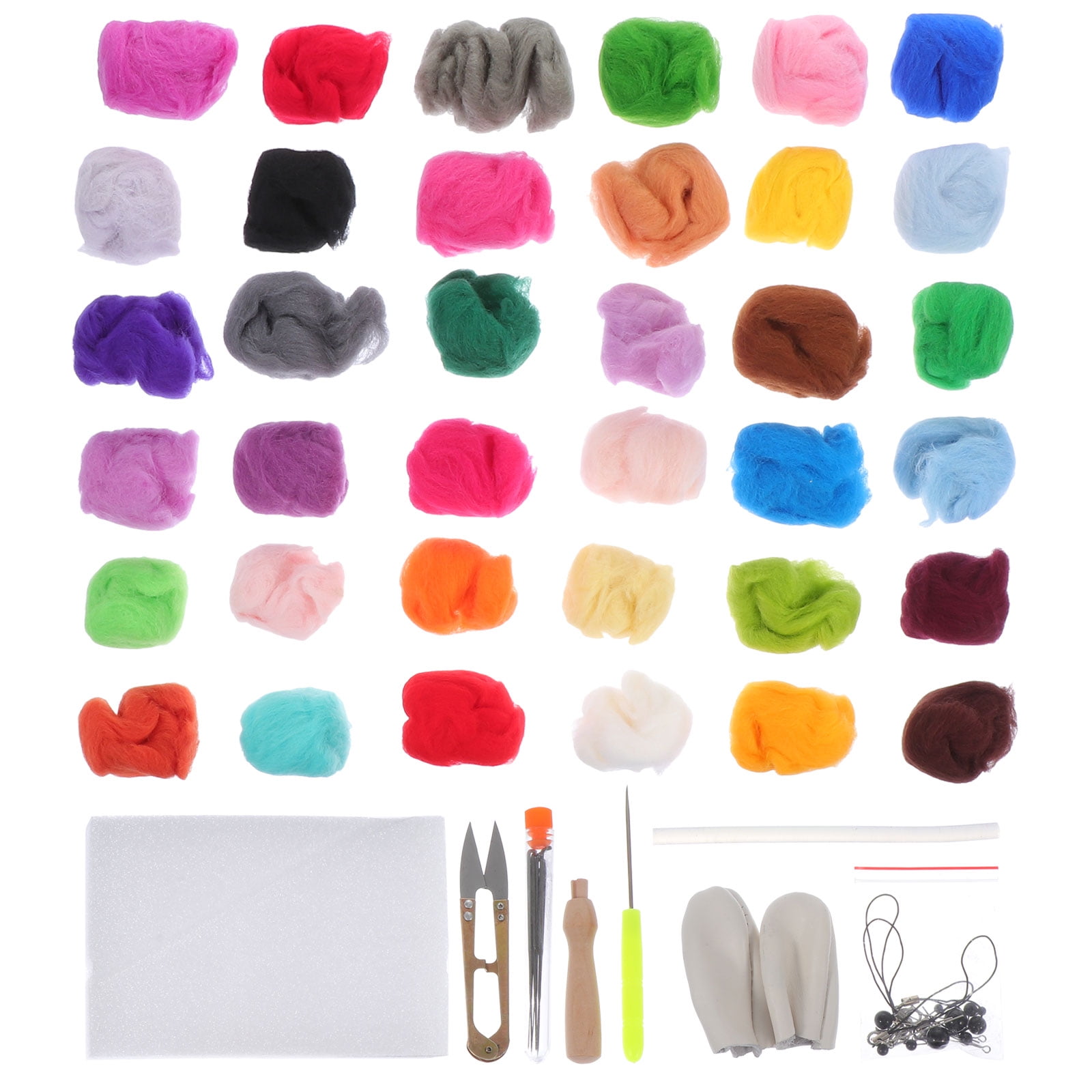 COSMOBETTY Diy Needle Felting Kit 1Set With Wood Glue Foam Plastic For ...