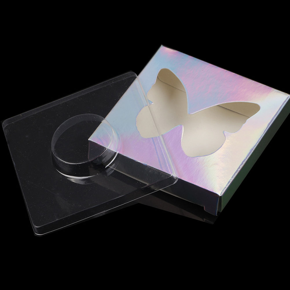 COSMOBETTY Eyelash Storage Case 10 Sets Pink Square Shape with Lash ...