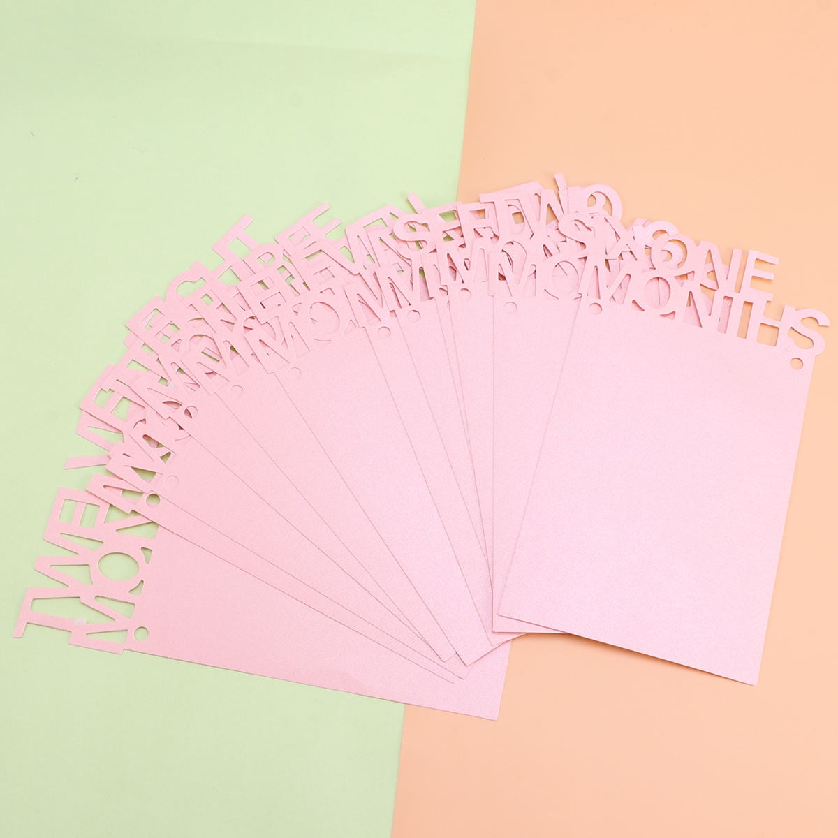 COSMOBETTY First Birthday Photo Props 1 Set Pink Photos Bunting Pearl ...