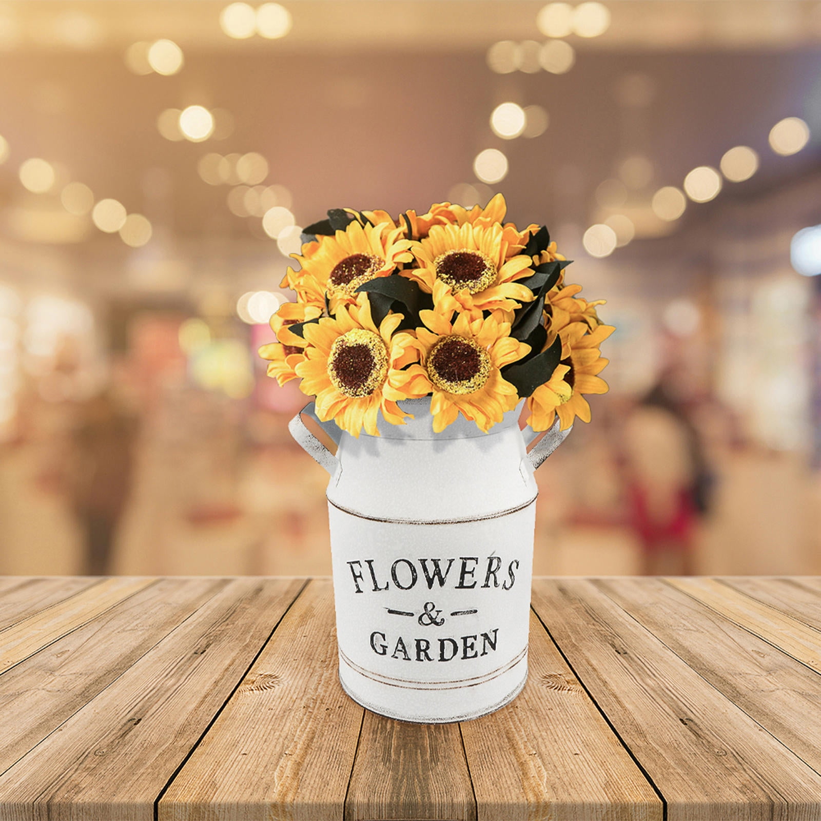 COSMOBETTY Flower Pots Metal Flower Holder Galvanized Sheet Retro ...