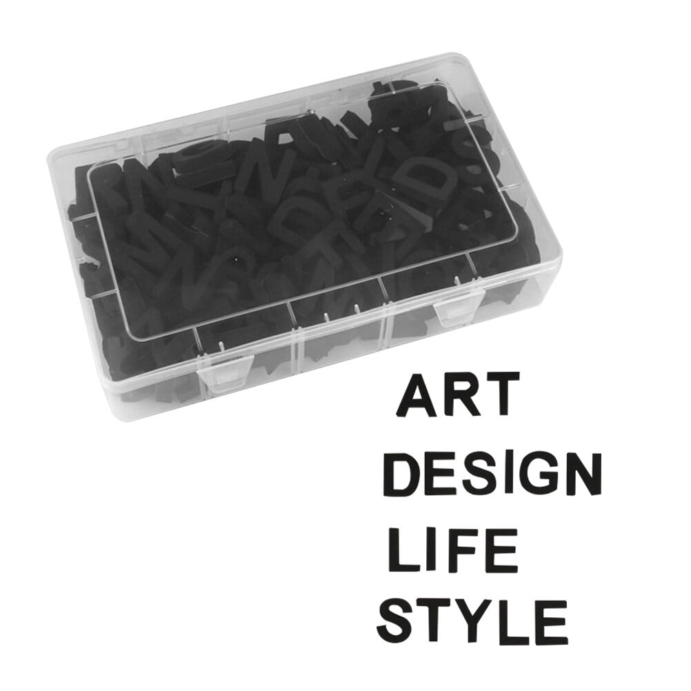 COSMOBETTY Fridge Letters 124Pcs for Creative Learning Black EVA and Material - Walmart.com