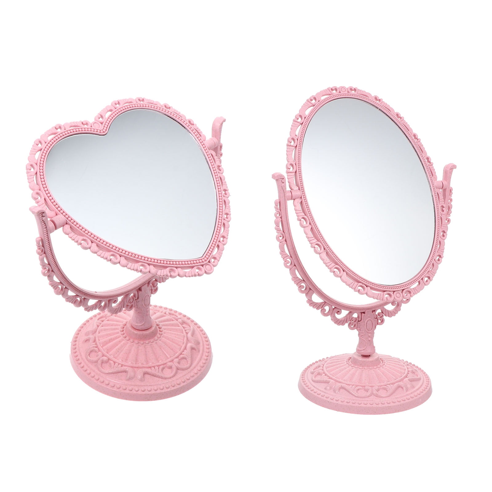 COSMOBETTY High Definition Rotating Makeup Mirror Set Double Sided Home ...