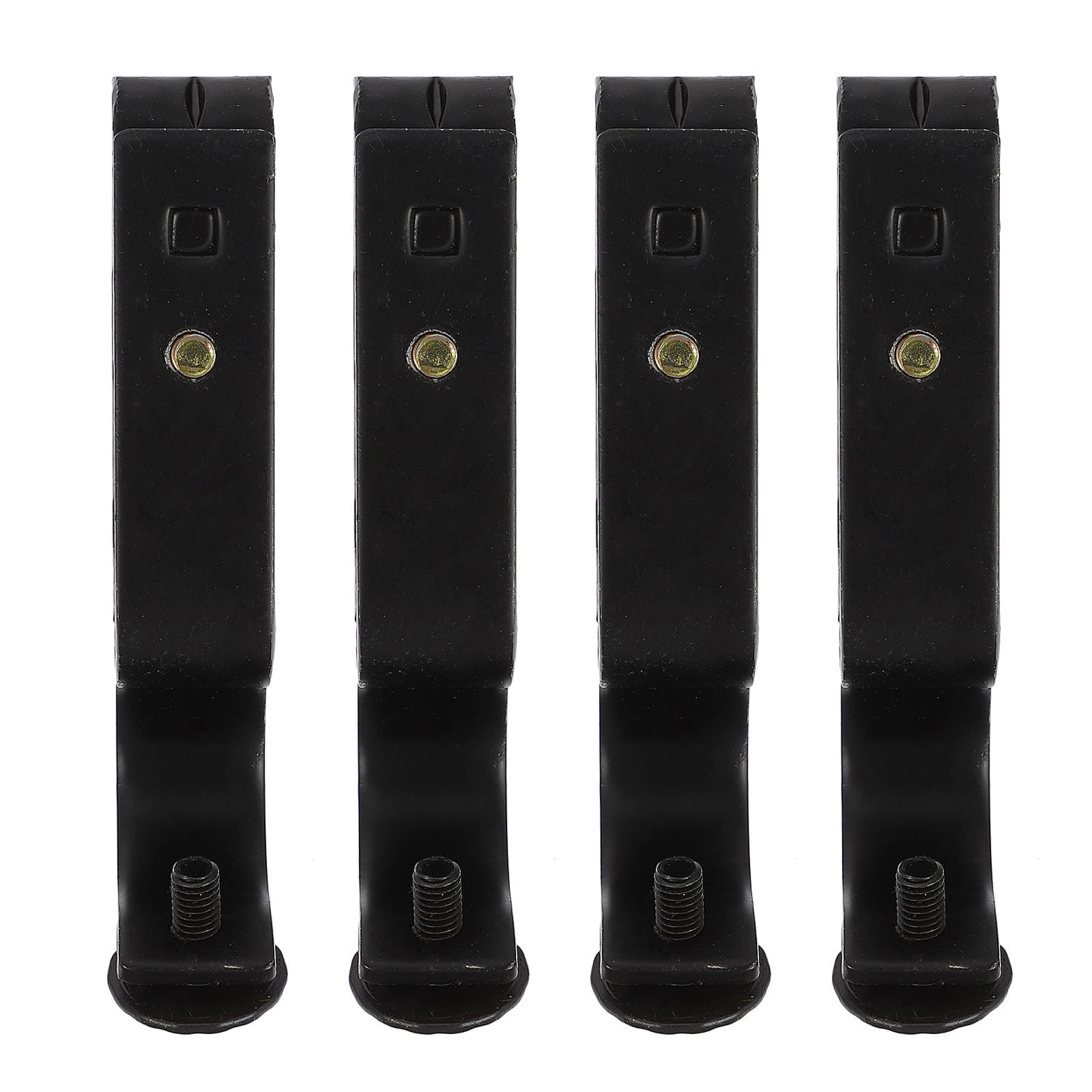 COSMOBETTY Iron Curtain Rod Bracket Set 4Pcs For Clothes Rail And ...