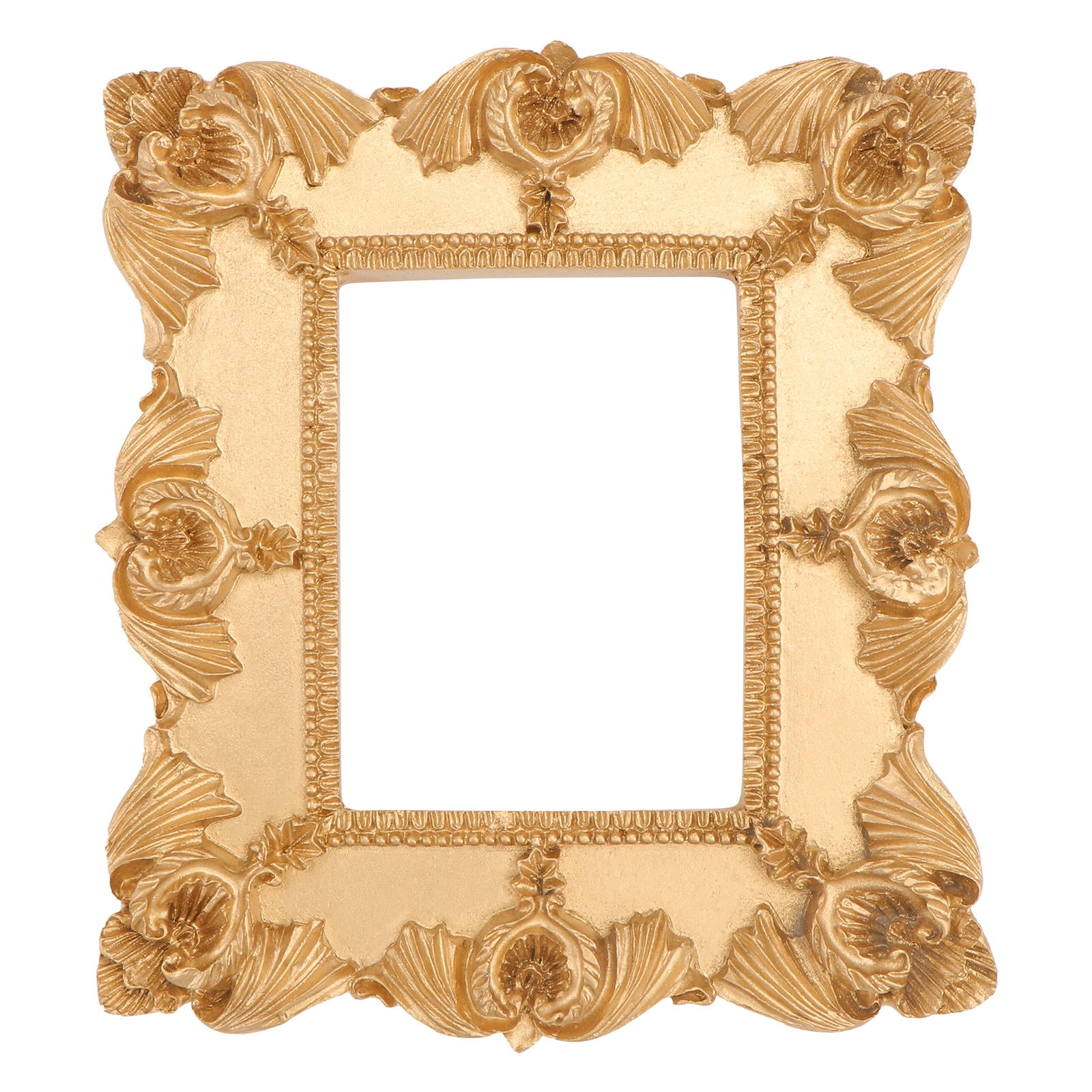 COSMOBETTY Looking Frames Delicate Resin Mini Photo Frame Gold Oval ...