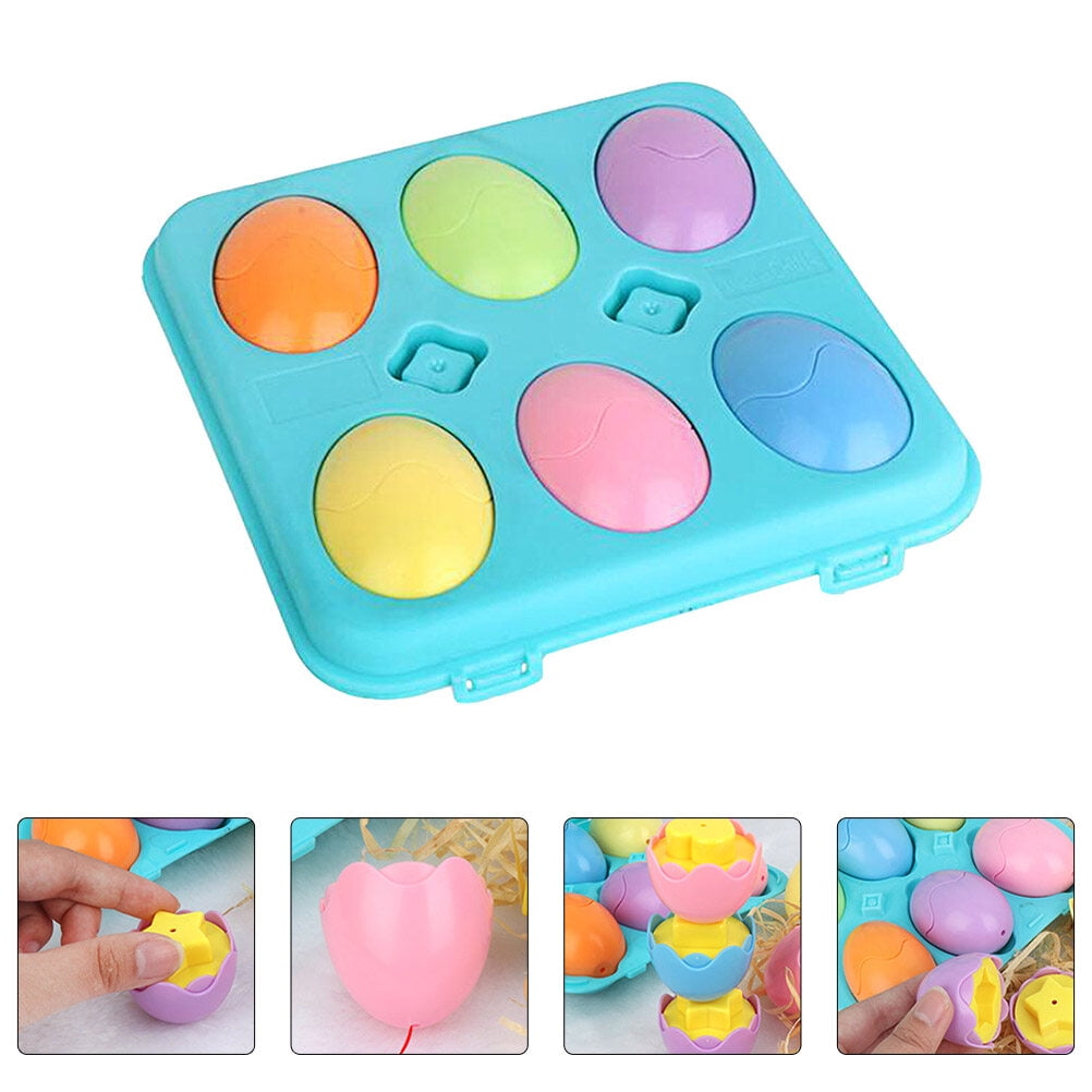 COSMOBETTY Matching Easter Eggs Toys for Toddlers Learning Smart Puzzle ...