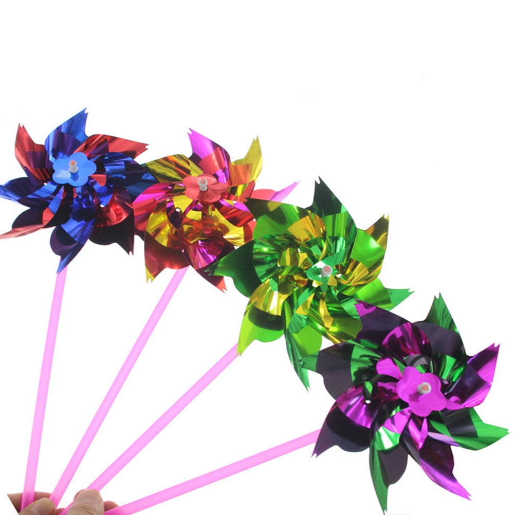 COSMOBETTY Outdoor Windmill 100Pcs Multicolored Synthetic Material ...