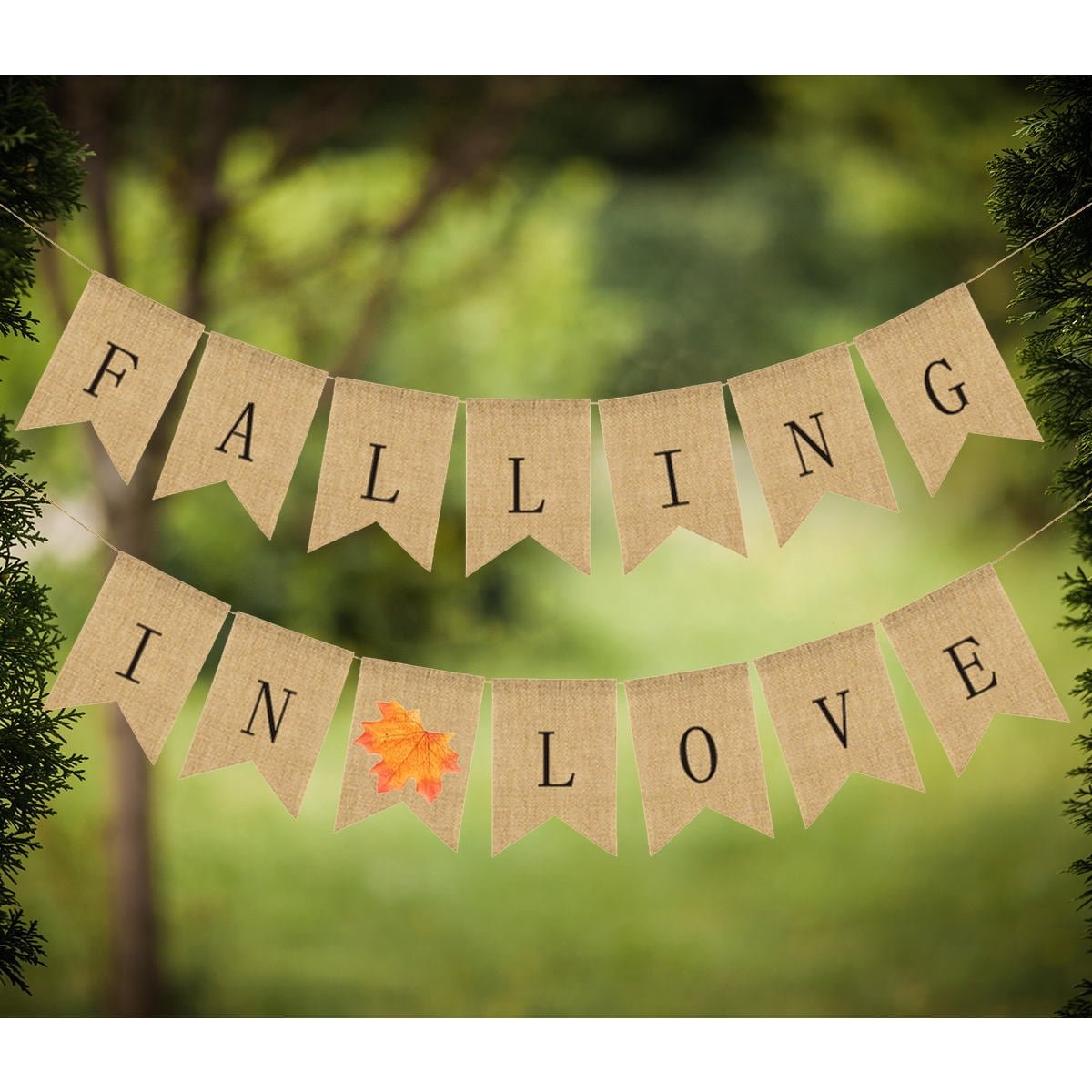 COSMOBETTY Pennant Banner 1Set Triangular Linen Banners for ...