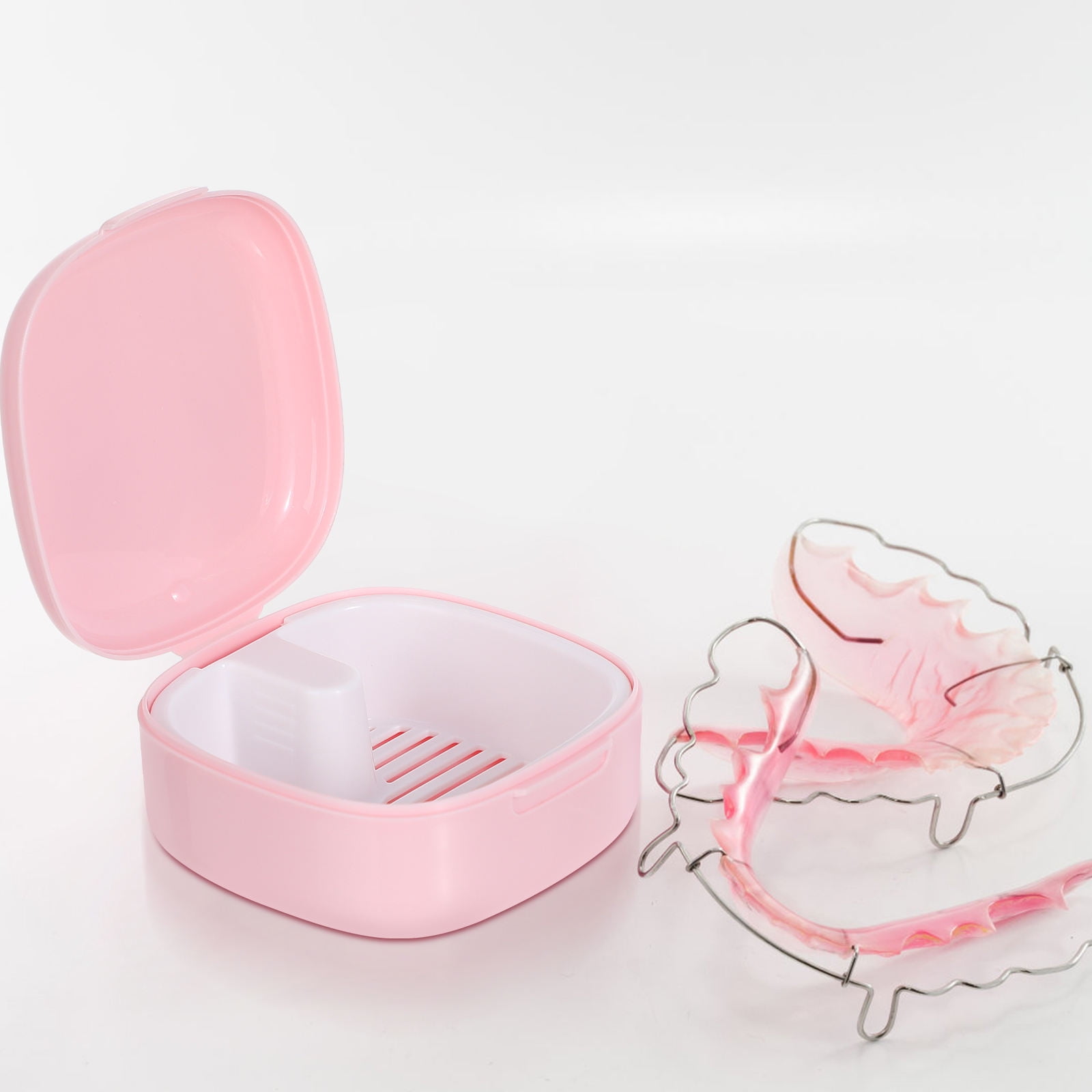 COSMOBETTY Pink Plastic Retainer Holder 1Pcs for People who Wear ...