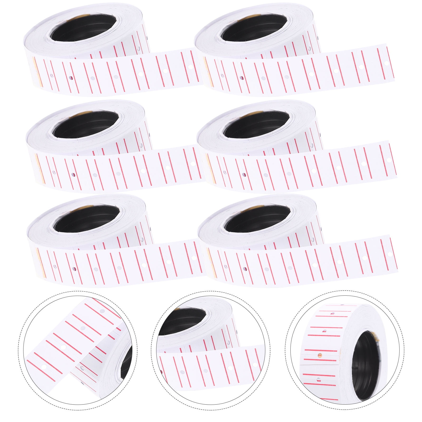COSMOBETTY Price Marker Label Paper Assorted Color Rectangular 8000Pcs ...