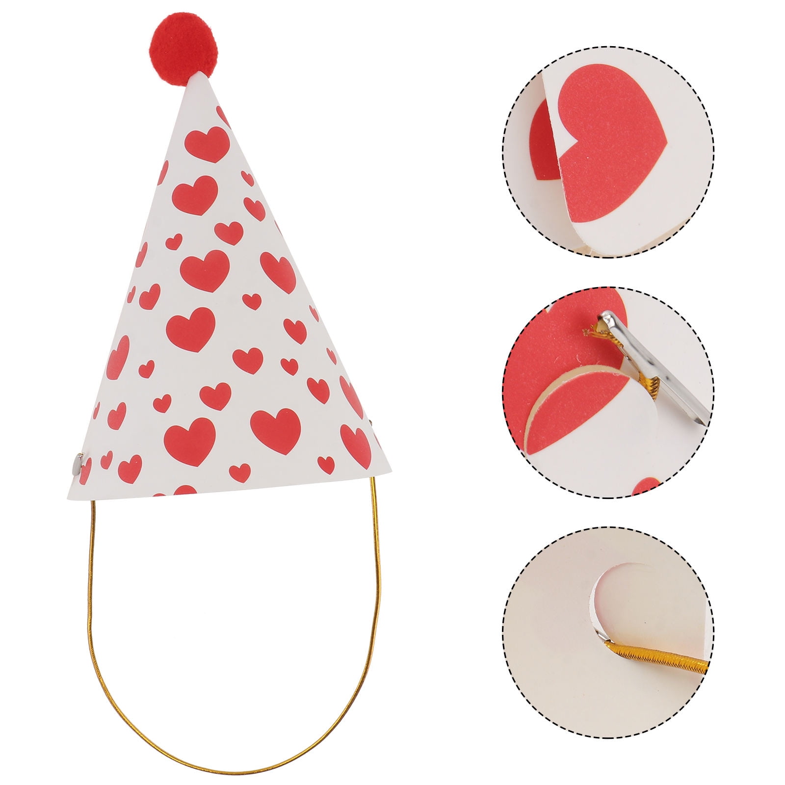COSMOBETTY Red Paper Birthday Hats for Kids and Adults Perfect for and ...