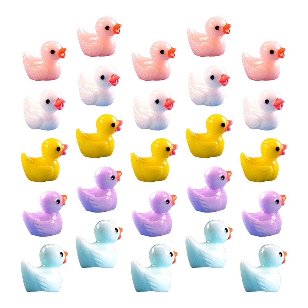 COSMOBETTY Resin Duck Charms Mini Resin Animals 1.7X1.5In Educational ...