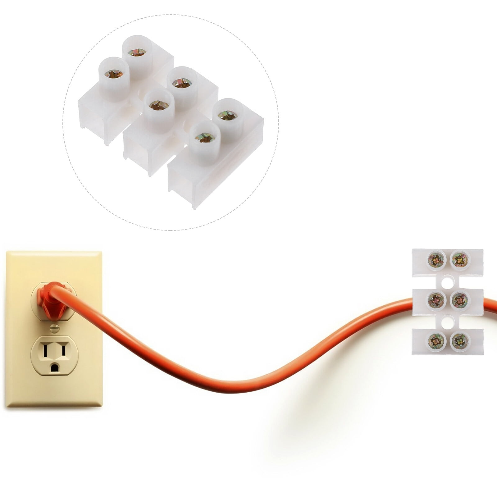 COSMOBETTY Screw Type Quick Connect Terminal with Brass Ferrules for ...