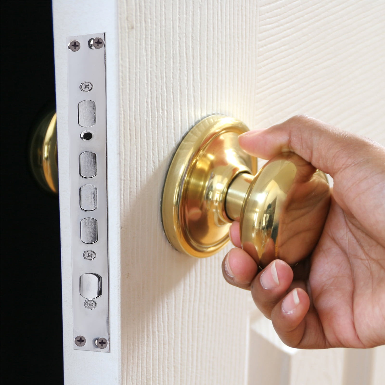 COSMOBETTY Silver Iron Alloy Door Lock Body for Home and Office ...