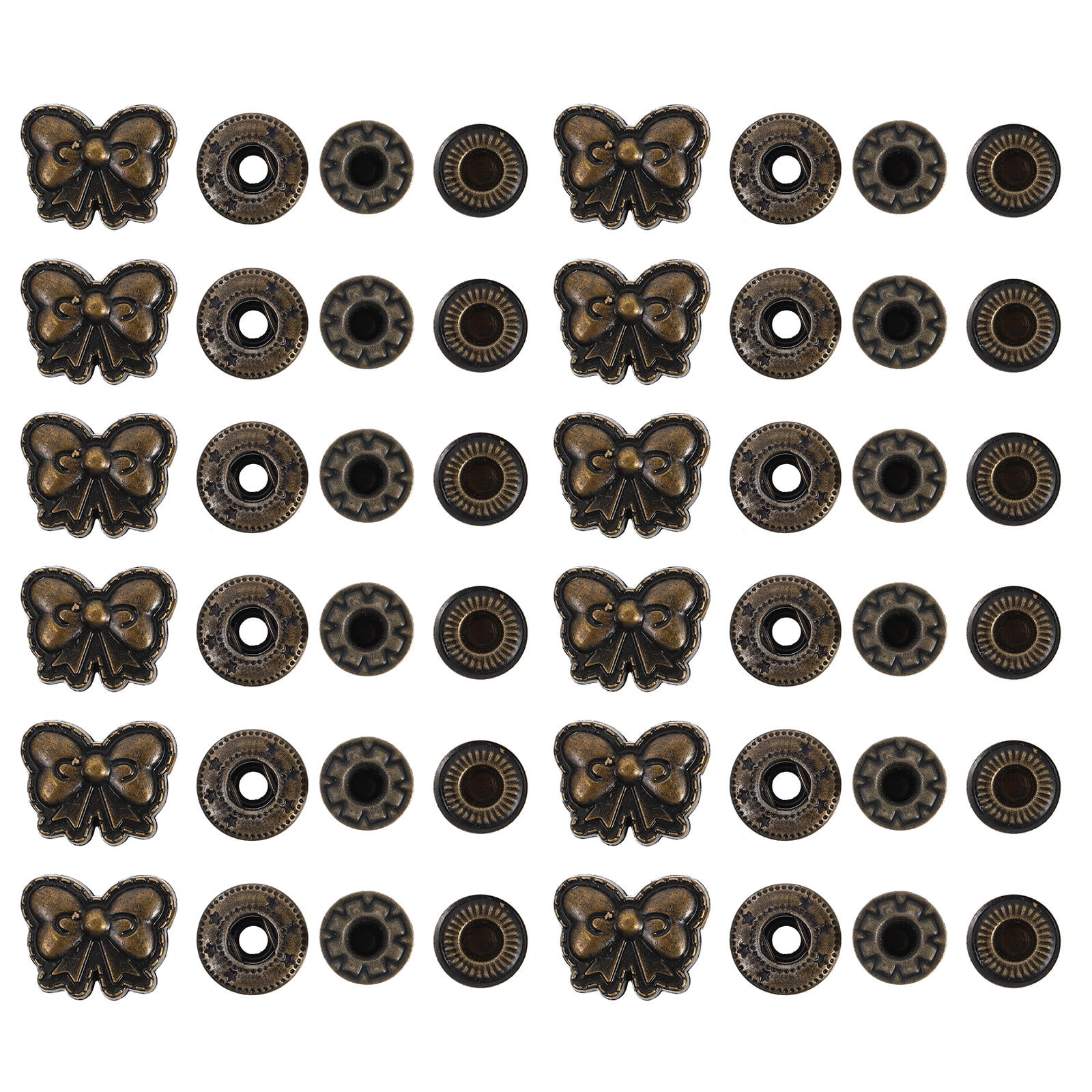 COSMOBETTY Snap Button Set 20 Sets Zinc Alloy Button for Bag Decoration ...