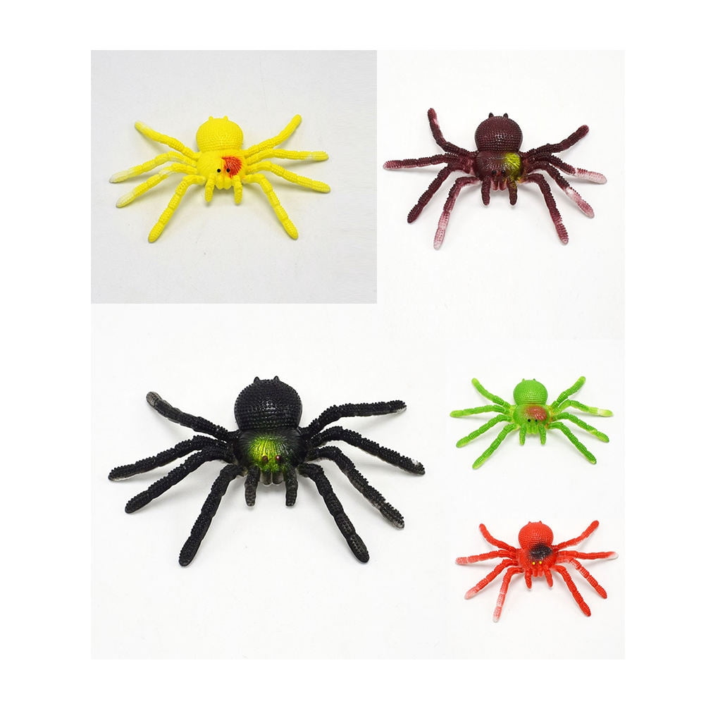 COSMOBETTY Spider 5 Pcs TPR Simulation for Trees and Living Room Decor ...