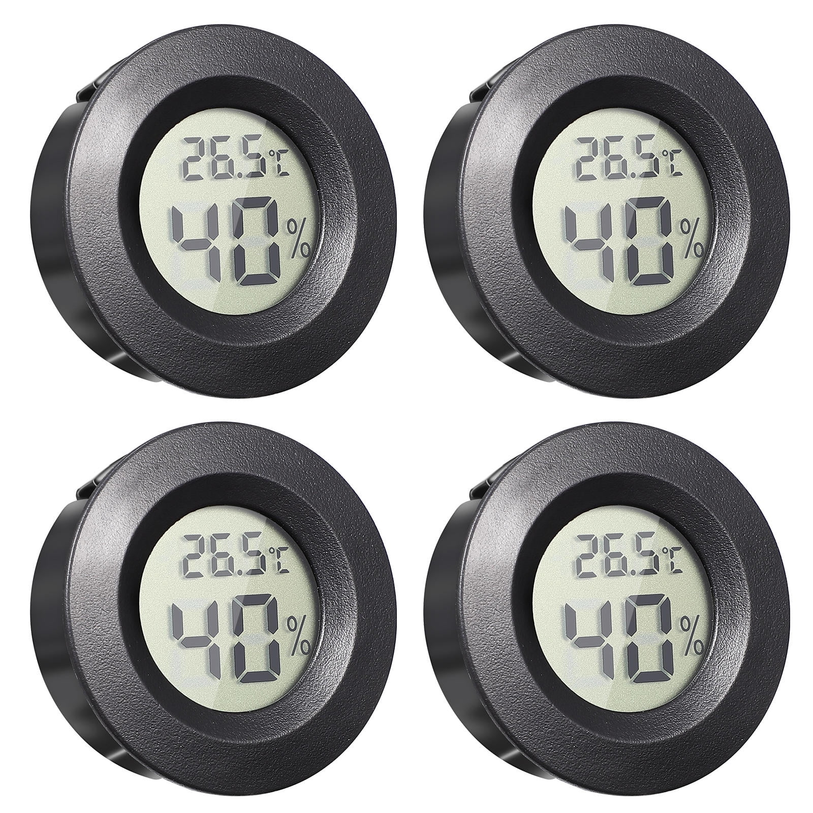 COSMOBETTY Terrarium Hygrometers 4Set Real-time Testing Compact ...