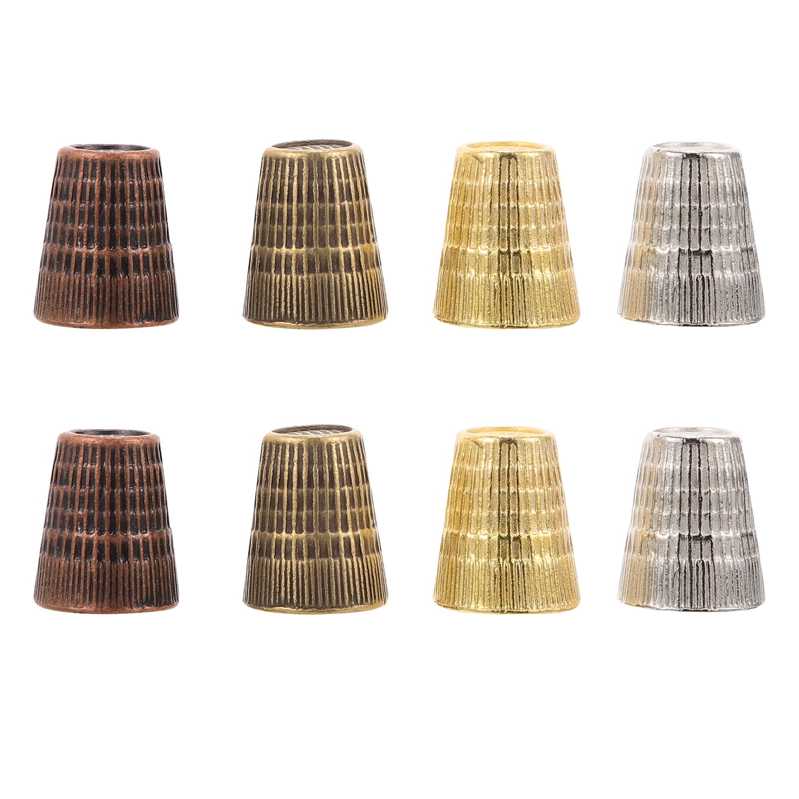 COSMOBETTY Thimble Ring 8Pcs for Sewing Thimble Finger with Copper ...