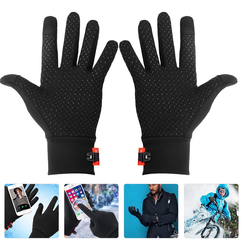 COSMOBETTY Touchscreen Gloves for Winter Warmth and Driving Black ...