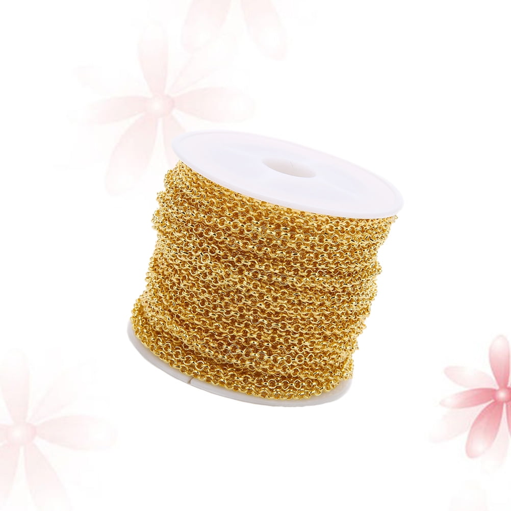 COSMOBETTY Twisted Chains for Jewelry Making Iron Shaped Chain Spool ...