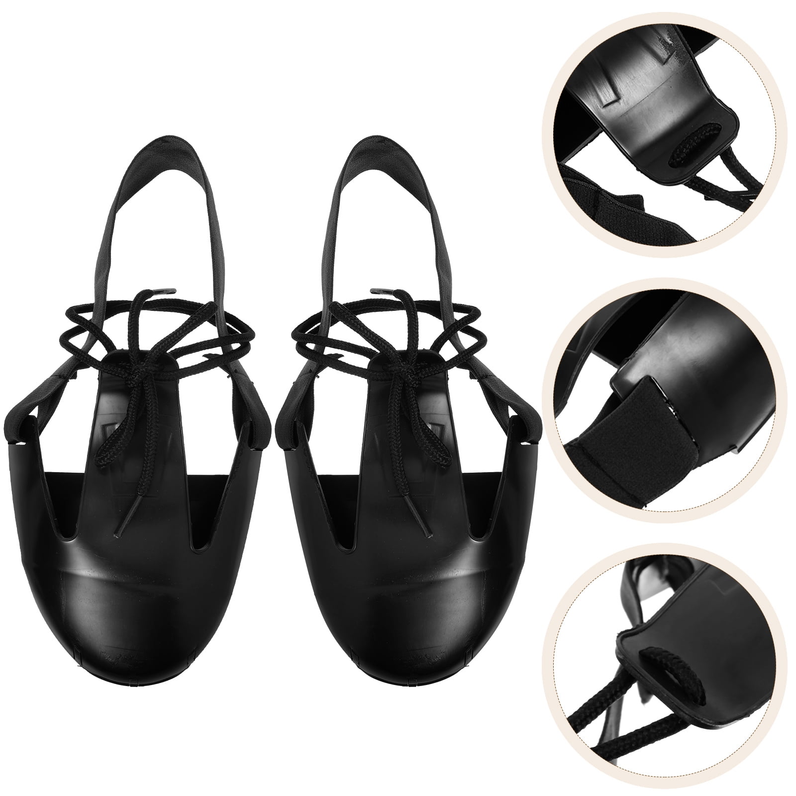 COSMOBETTY Universal Shoes Cover 1 Pair Black Caps For Workers Visitors ...