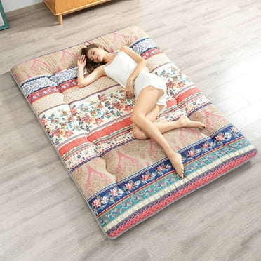 GOODONE Queen Size Japanese Futon Floor Mattress with Boho Design ...