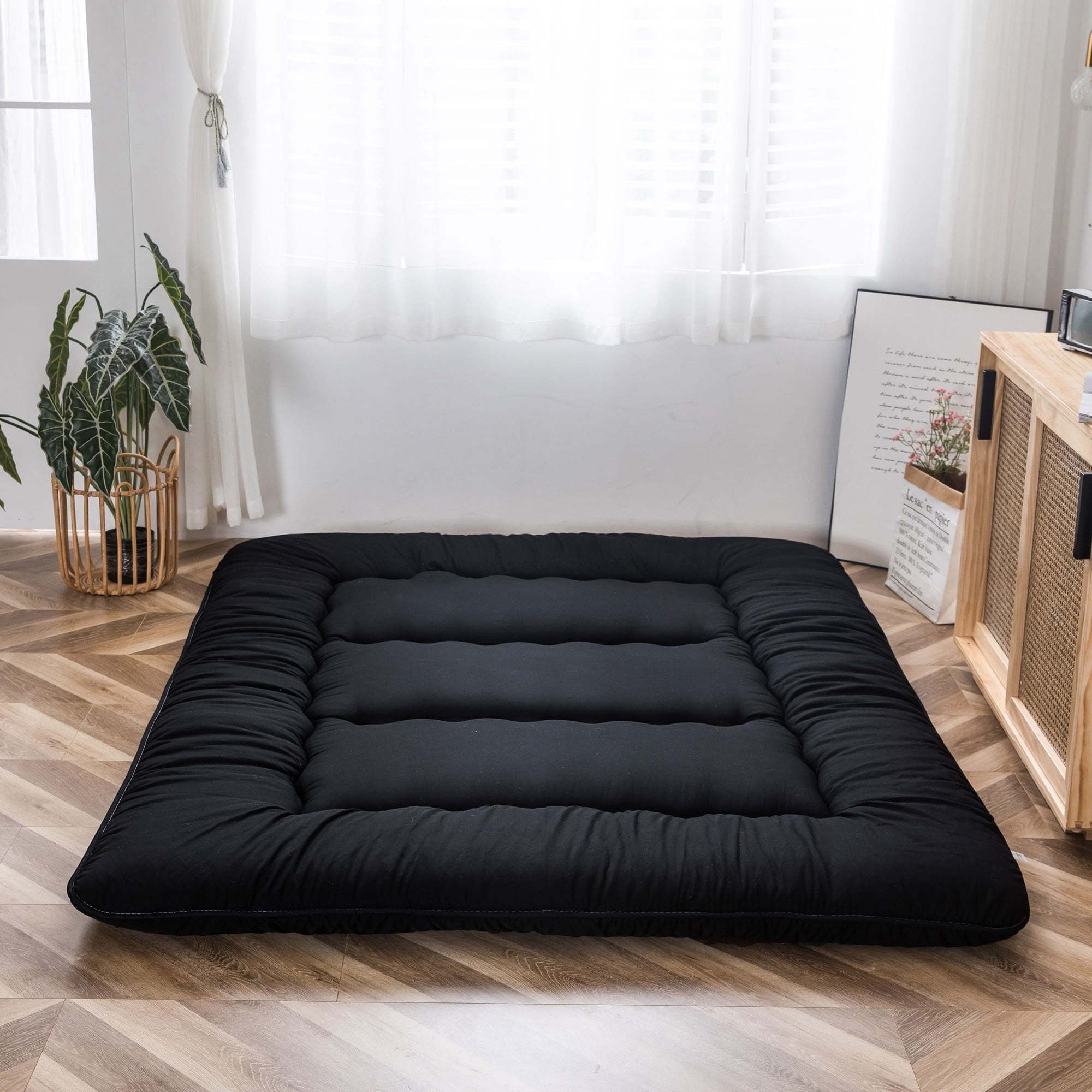COSMOGO Traditional Japanese Foldable & Portable Floor Futon Mattress ...