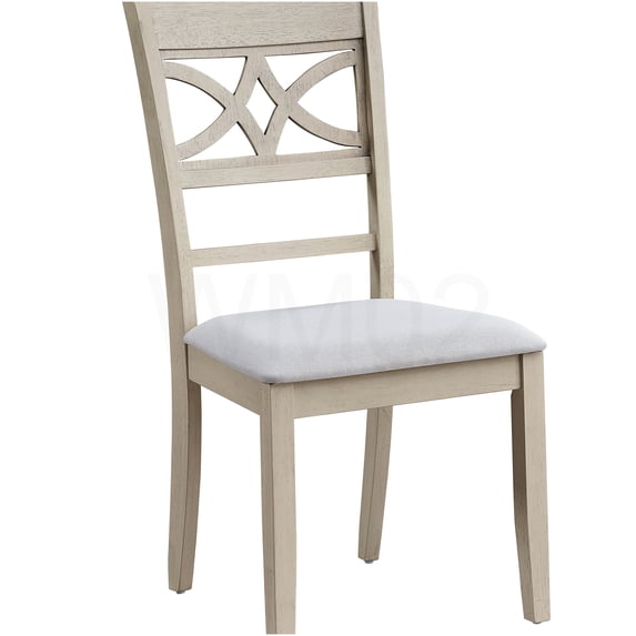 COSMOS Antique Gray Side Chair Set of 2, Padded Dining Chairs with ...