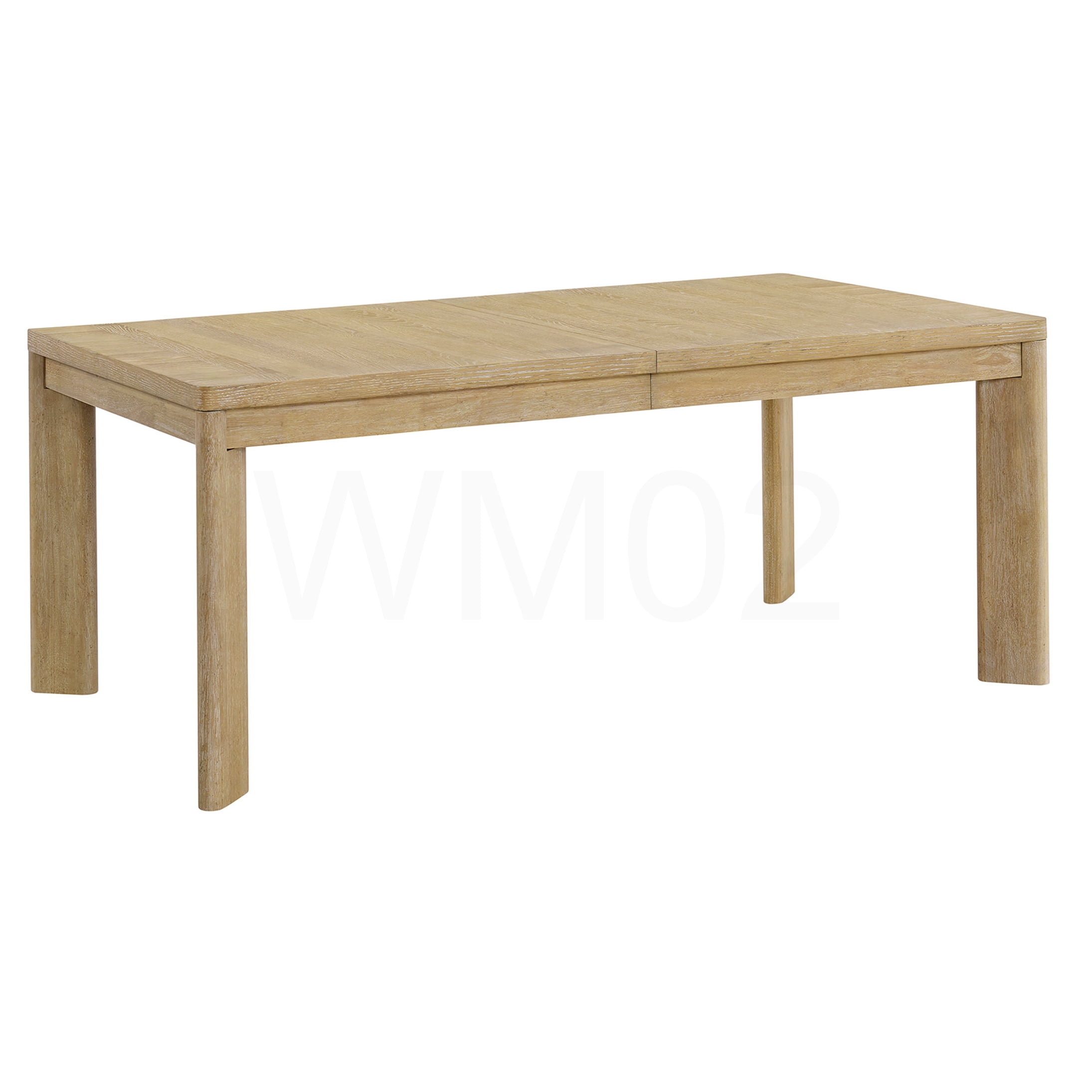 COSMOS Expandable Brown Wood Dining Table with Leaf, Extendable ...