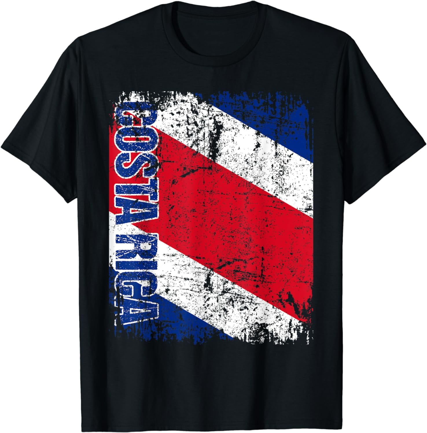 COSTA RICA Flag Vintage Distressed COSTA RICAN T-Shirt - Walmart.com