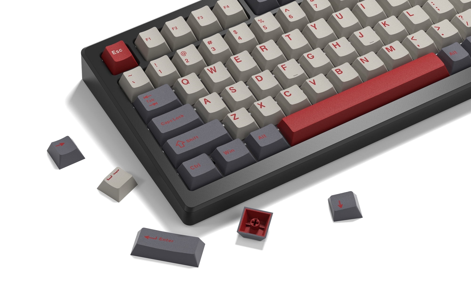 COSTOM 138 Keys Double Shot PBT Keycaps, Cherry Profile Retro Custom ...