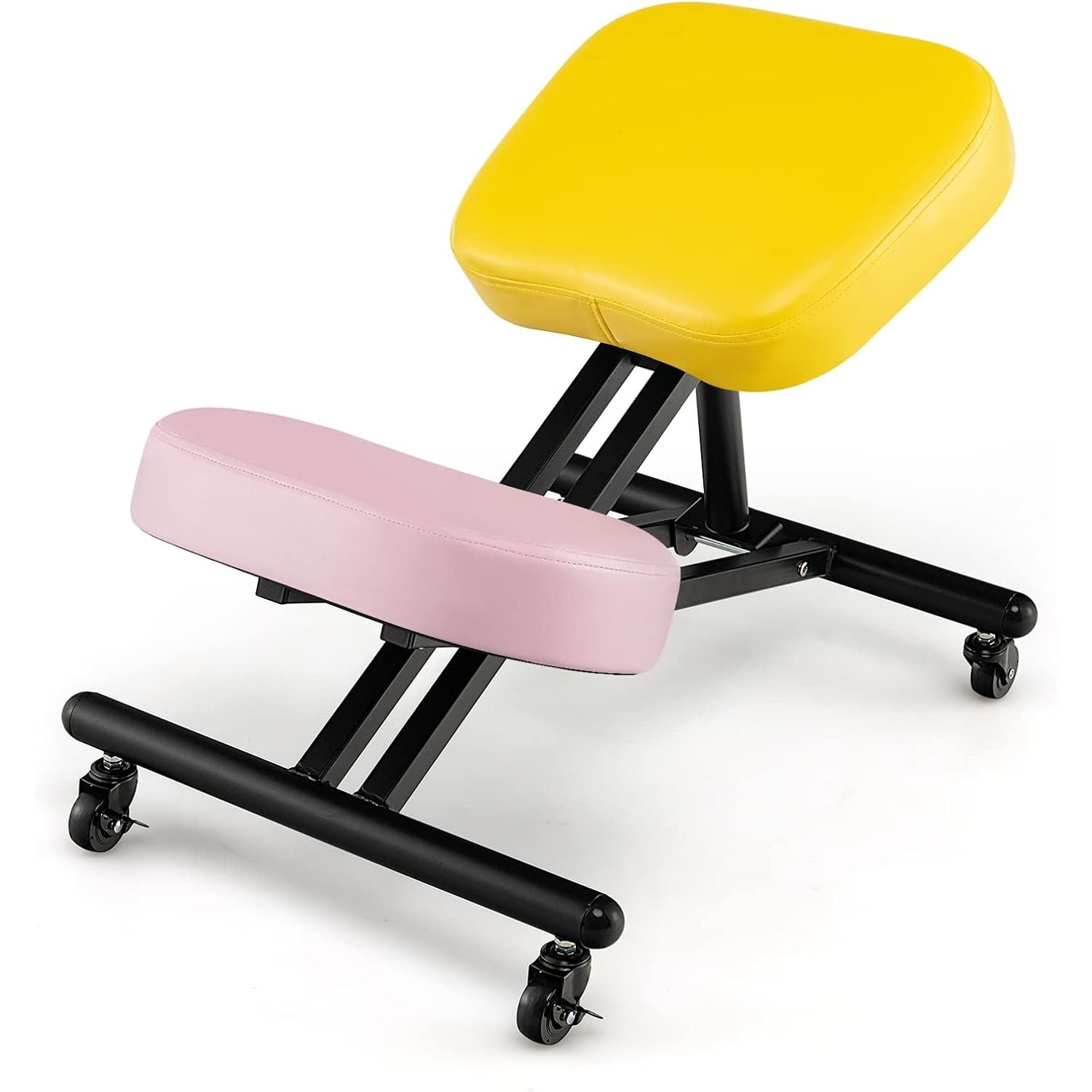 COSTWAY Ergonomic Kneeling Chair, Height Adjustable Stool with 330lbs ...