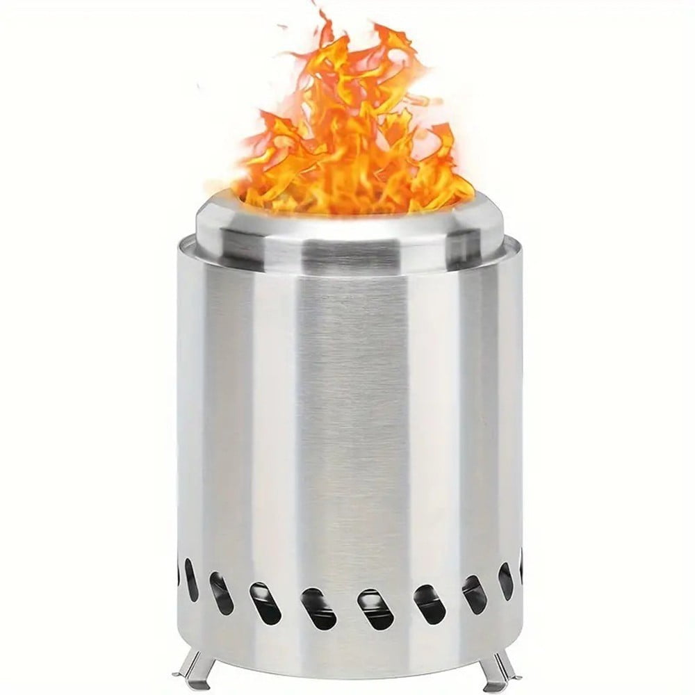 COSTYLE 5.5 Inch Table Top Fire Pit with Carry Bag, Built-in Stand ...