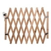 Wooden Expandable Accordion Dog Gate, Retractable Safety Barrier for ...