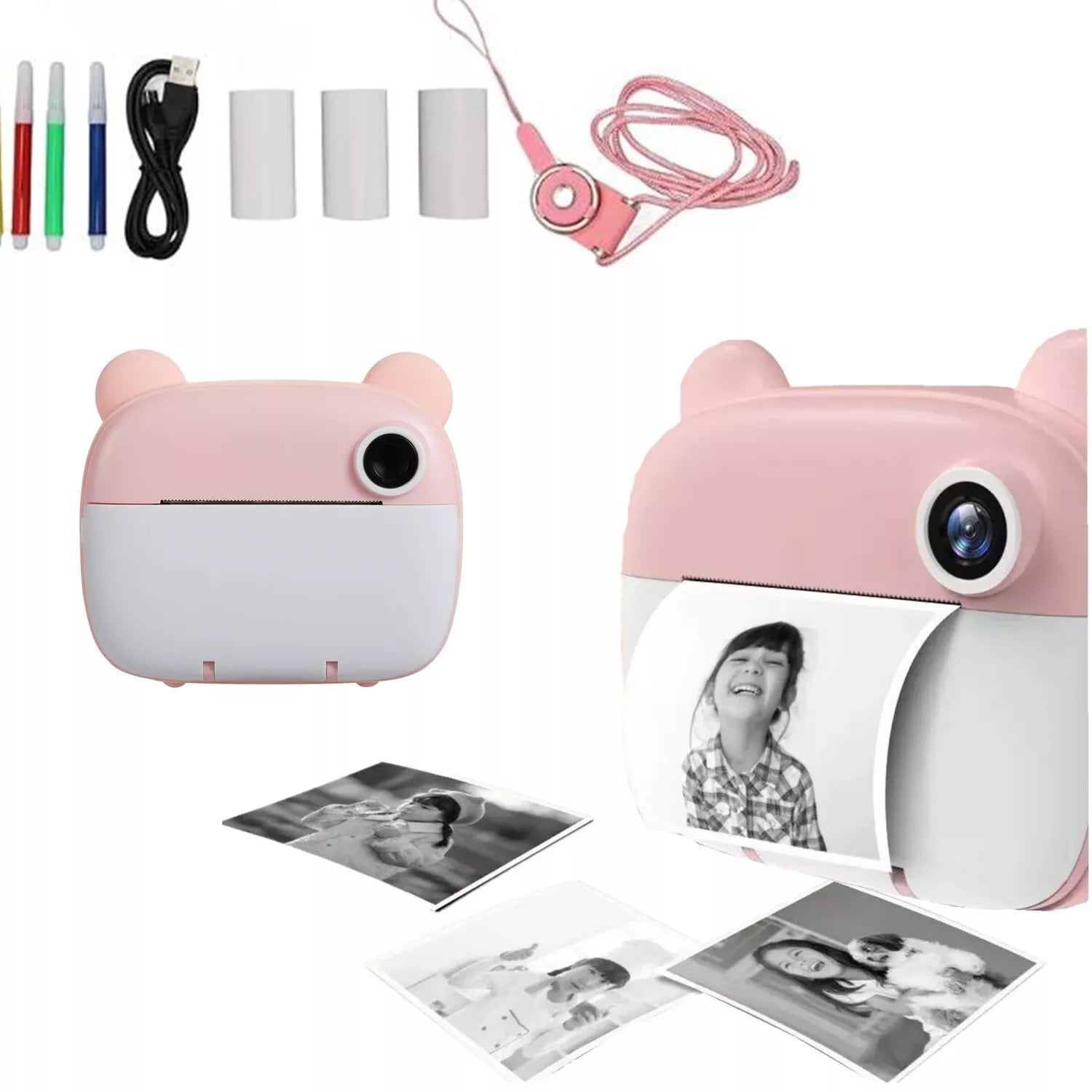 COSTYLE Kids Camera Instant Print,1080P Kids Instant Cameras That Print ...