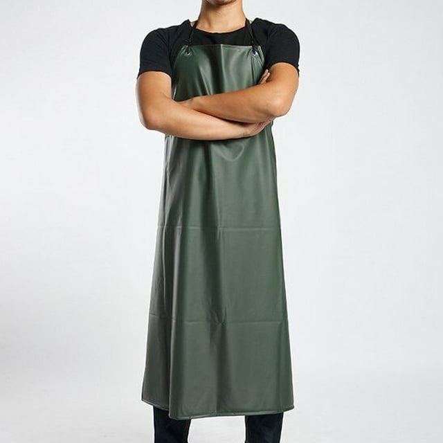COSTYLE Waterproof Vinyl Apron 45 inch, Heavy Duty Chemical Resistant ...