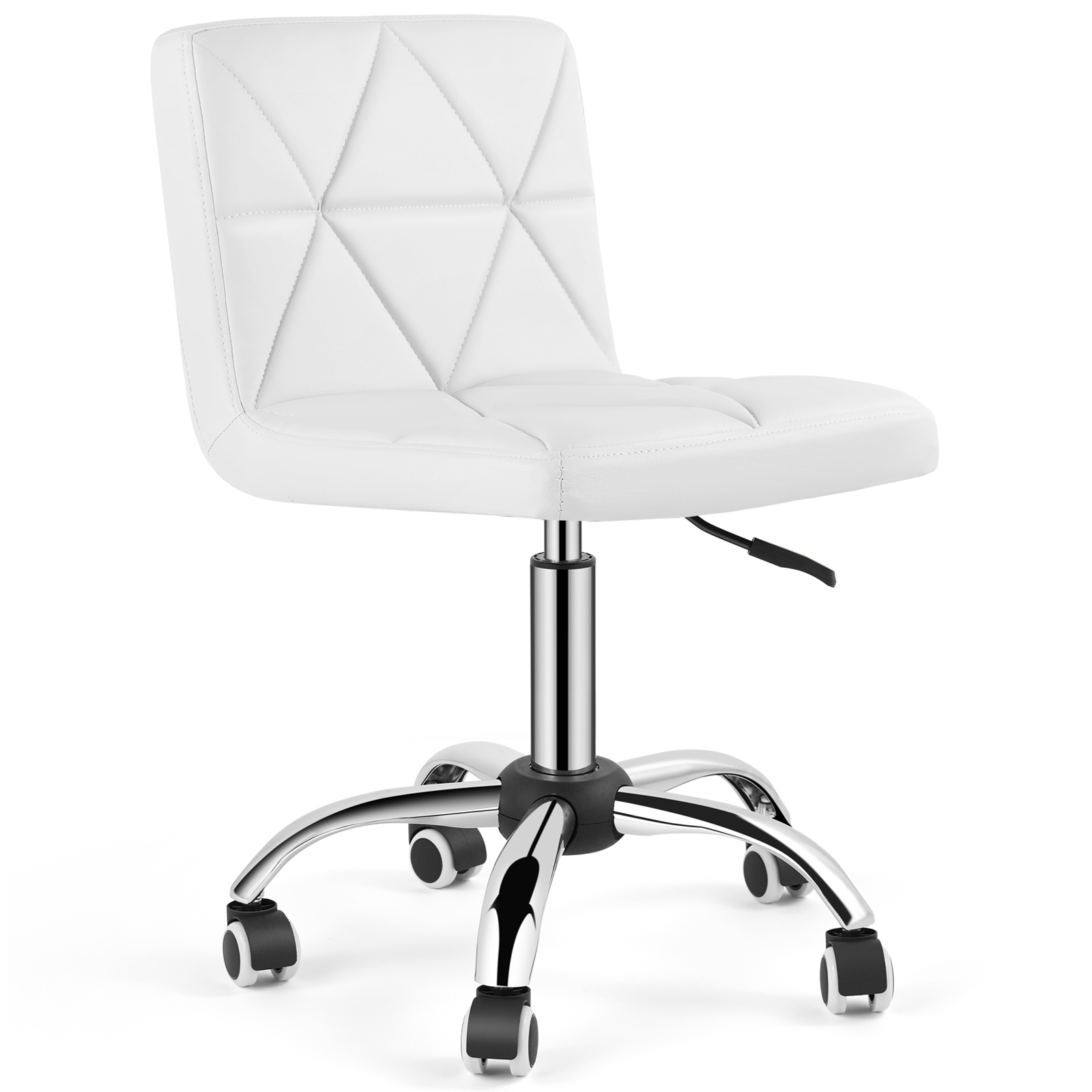 Alera Essentia Series Swivel Armless Task Office Chair, Acrylic ...